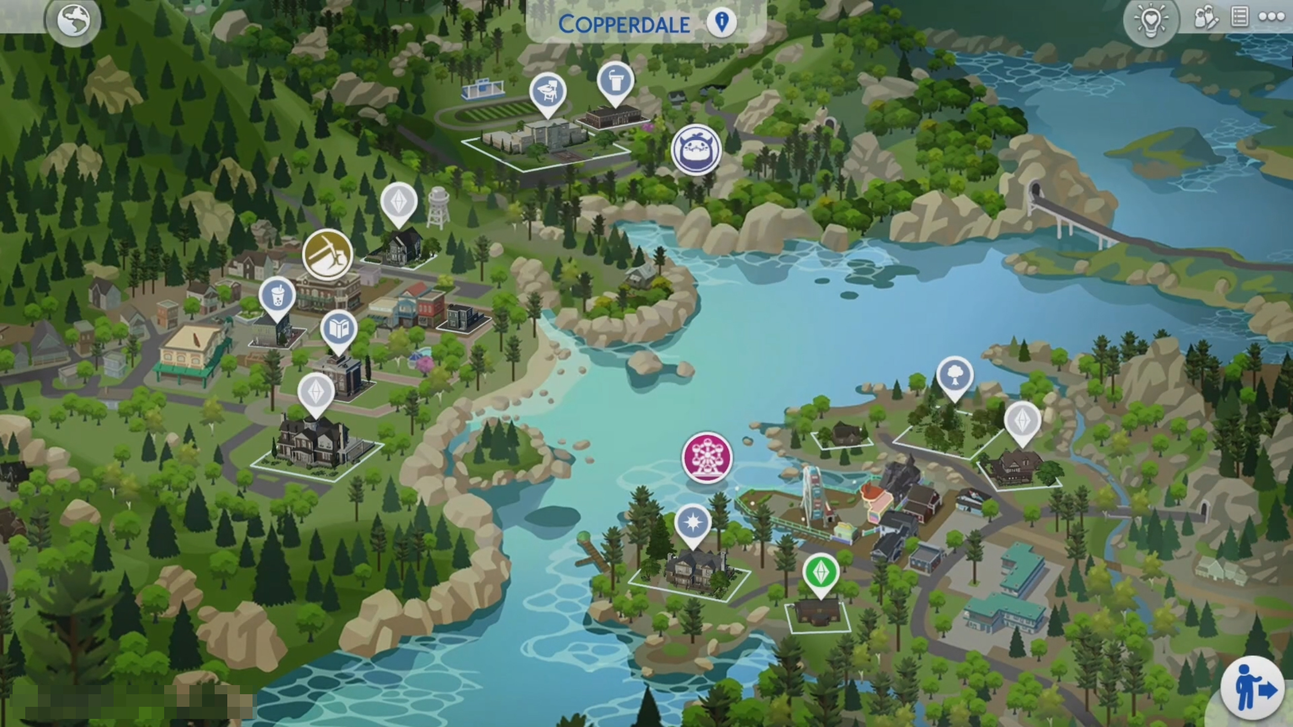 Sims 4 High School Map